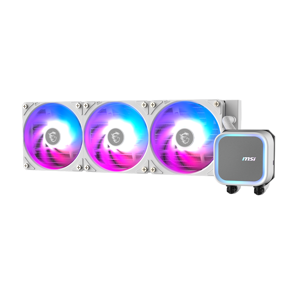 MSI Fan CLA13360WT MAG Coreliquid A13 360 White 3x ARGB Gen2 Fan Retai ...