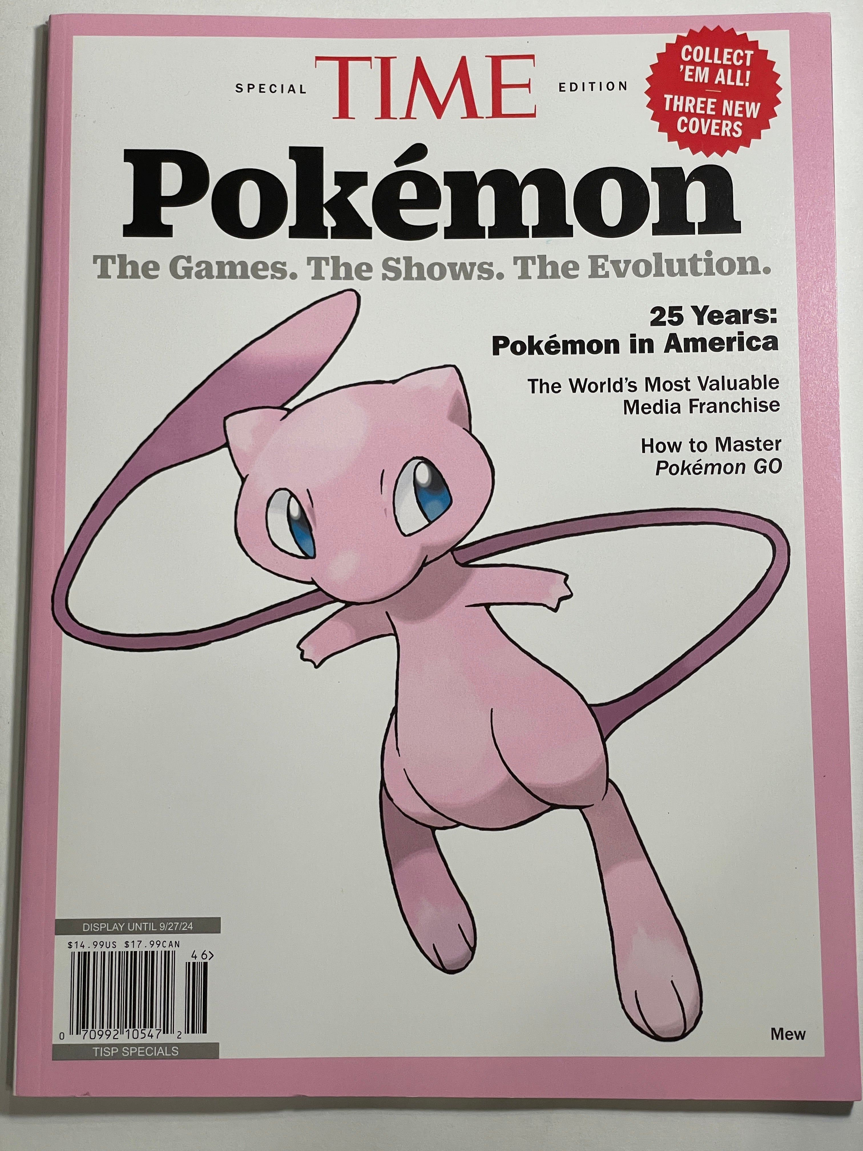 25 YEARS OF POKEMON IN AMERICA TIME MAGAZINE SPECIAL EDITION 2024 MEW ...