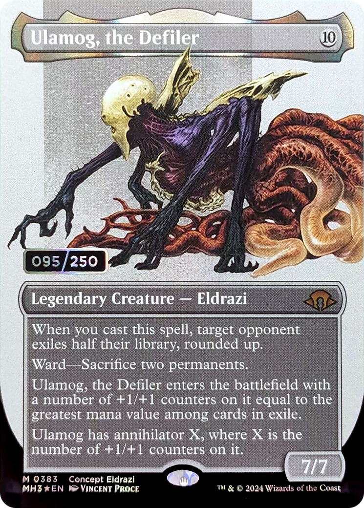 Ulamog, the Defiler (MH3-383Z) - Modern Horizons 3 (Borderless) Foil ...