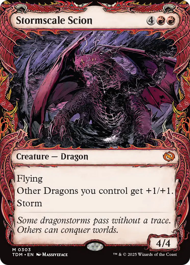 Stormscale Scion (Showcase) (TDM-303) - Tarkir: Dragonstorm: (Showcase ...